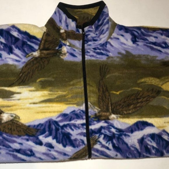 Zoofleece | Jackets & Coats | Zoofleece Bald Eagle Bird Flying Eagles ...